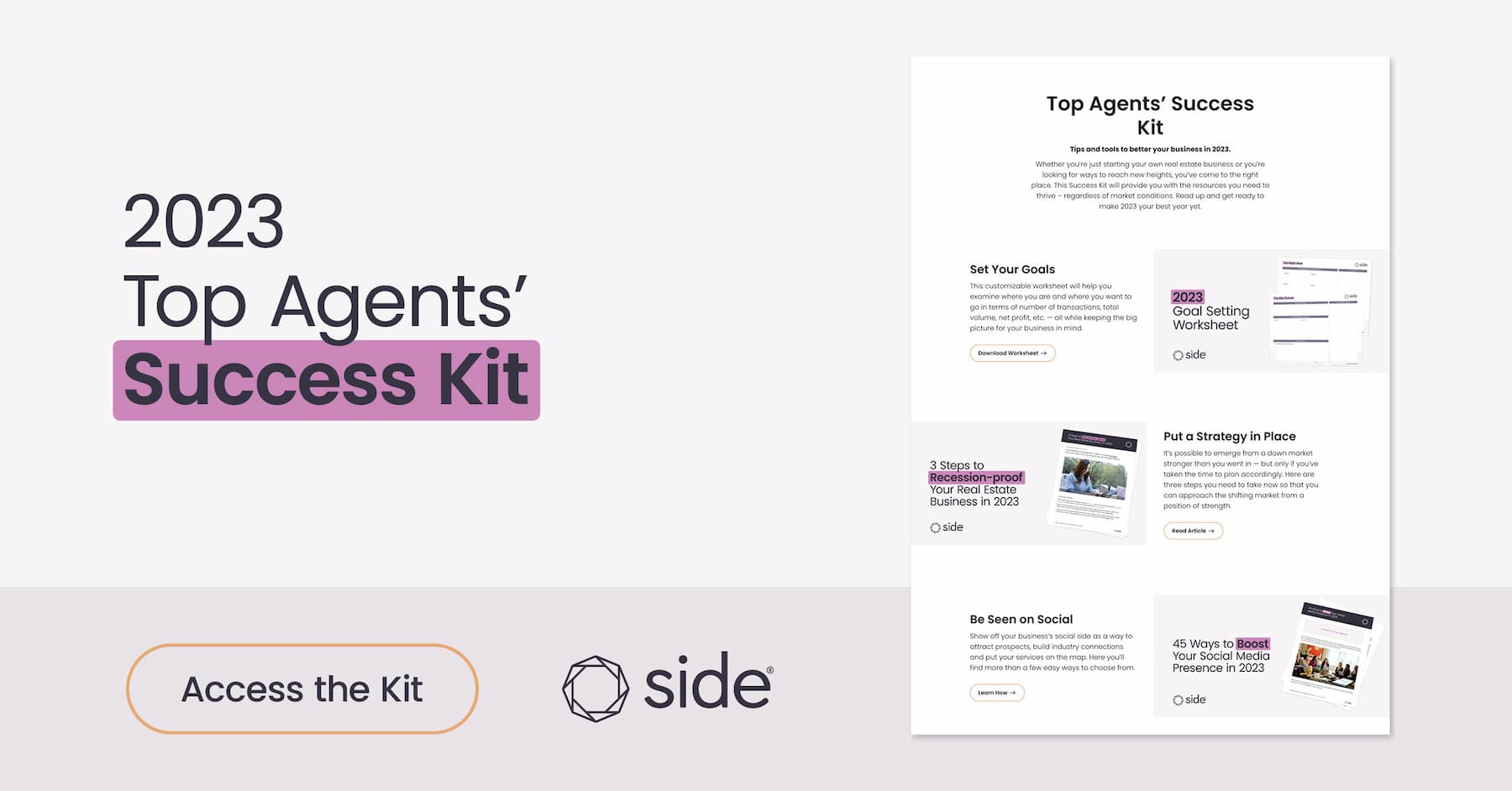Top Agents’ Success Kit | Side