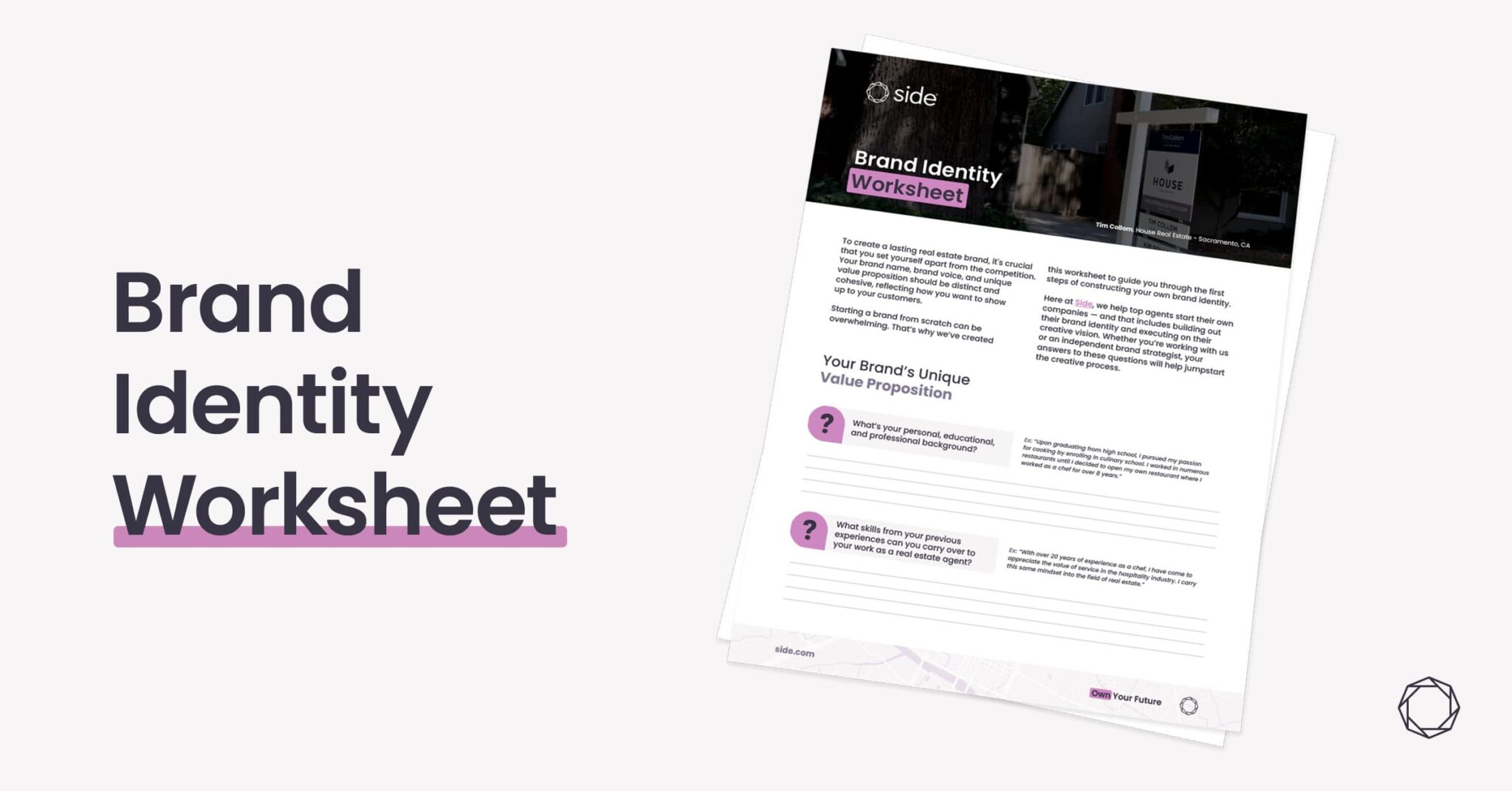 Brand Identity Worksheet | Side